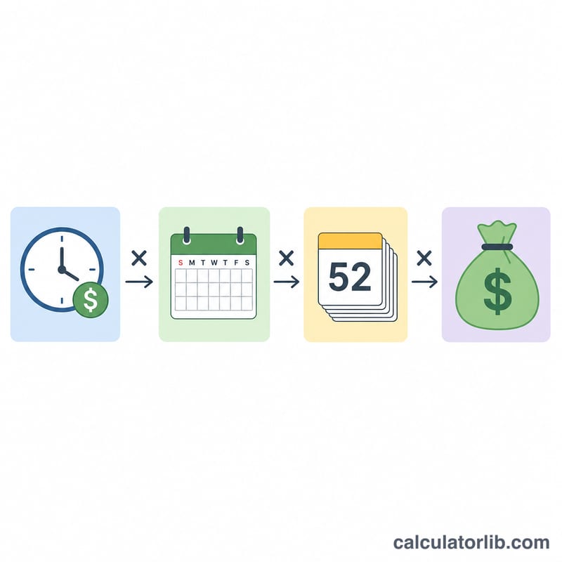 Wage to Salary Calculator | Hourly to Annual Pay - CalculatorLib